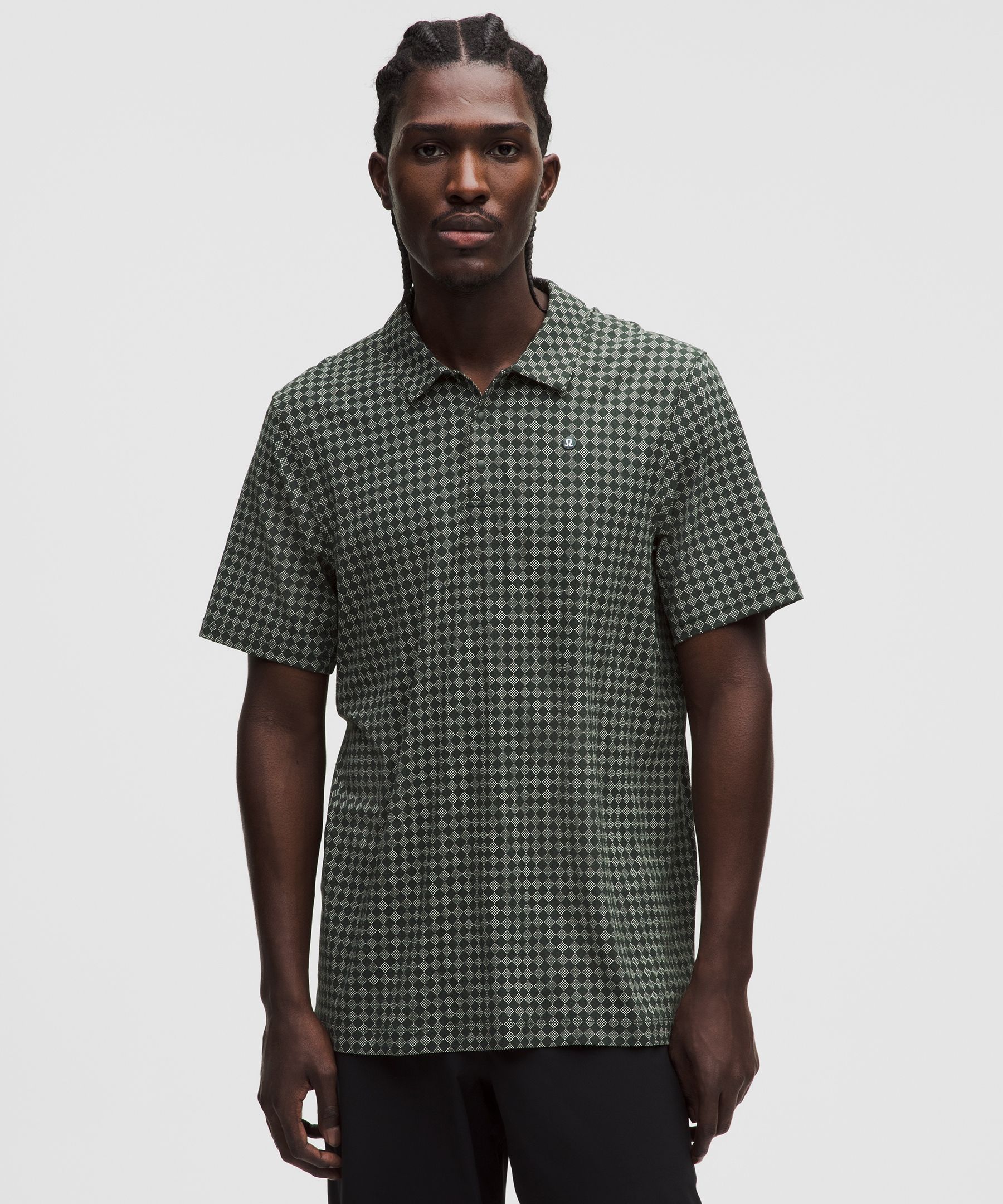 Lululemon Logo Sport Polo Short Sleeve - Diamond Spot Light Ivory